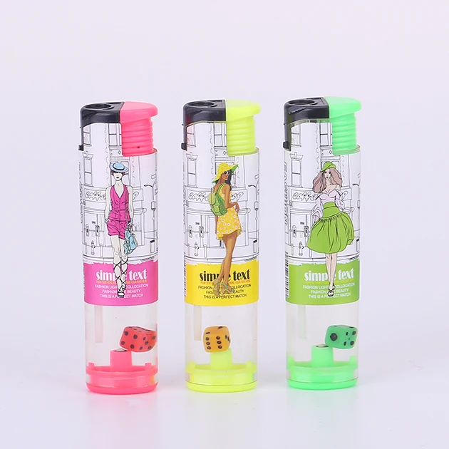 Dice Inside Wind Proof Cigar Plastic Gas Lighter Hunan Province - Buy ...