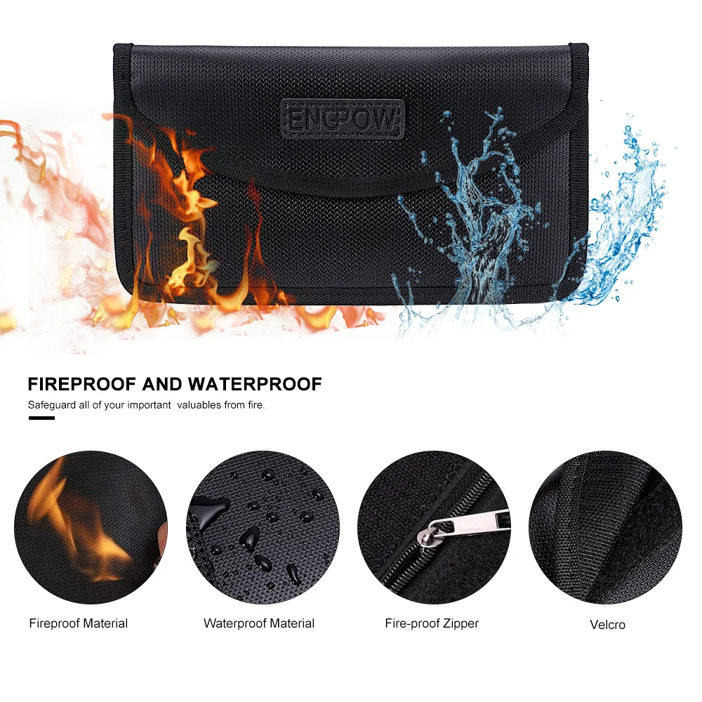 Office School Travel Use Envelope Bag Fireproof Waterproof Document ...