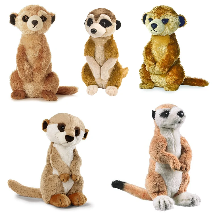Cartoon Stuffed Animal Plush Meerkat Soft Toy Custom Lifelike Kids ...