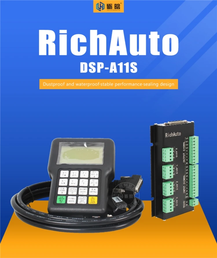 Hot Selling Richauto Cnc Router Controller Dsp A11s A11e A18s A11c A18c A18e 0501 Data Cable Dsp ...