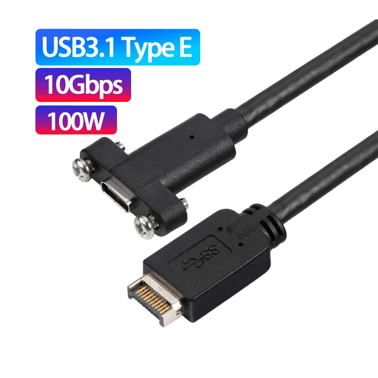 Custom Usb3.2 Gen2 Usb C Type Panel Mount Cable Usb3.1 Male A To Usb ...