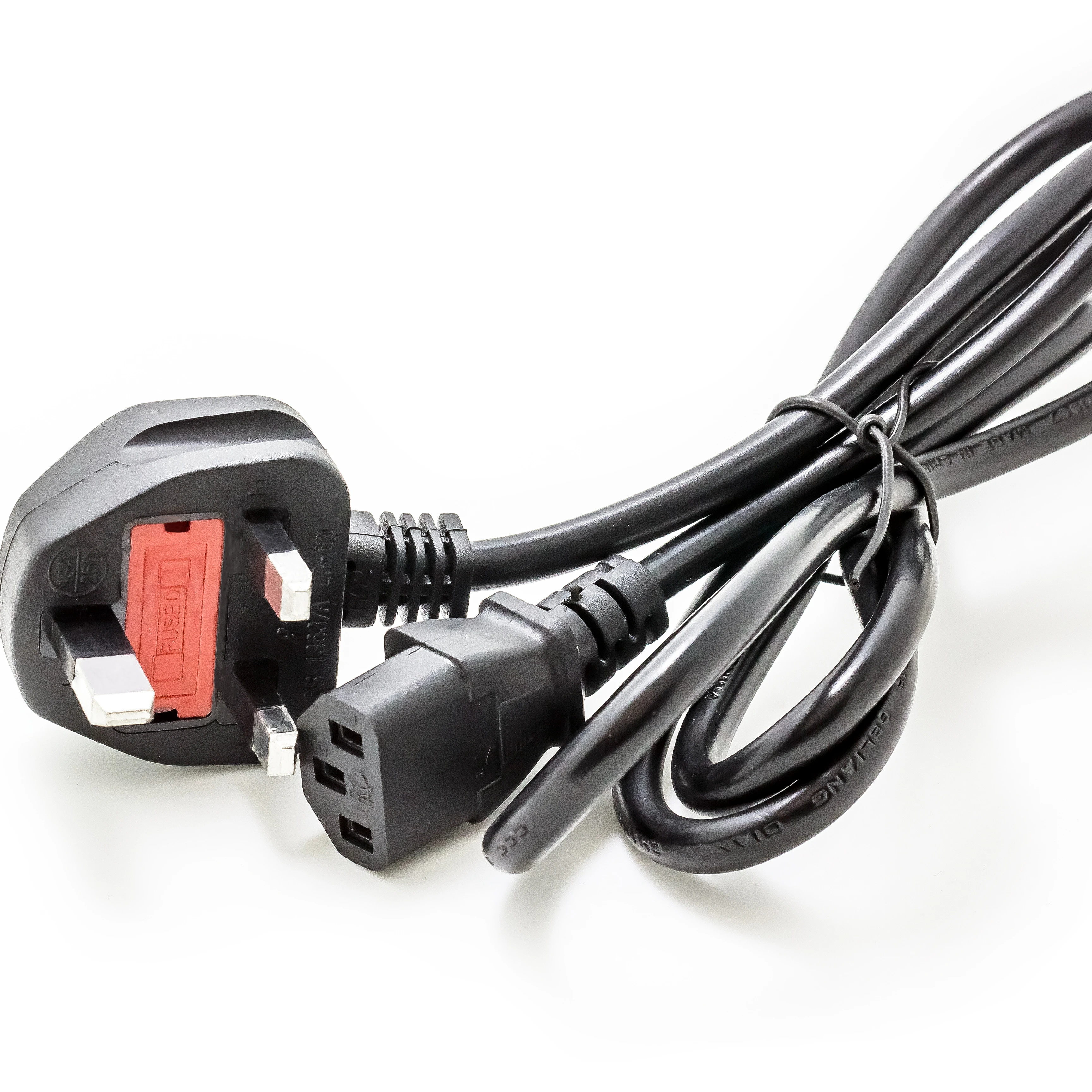 UK 3 Pin Plug to IEC C13 Kettle Lead Power Cord by VELLYGOOD