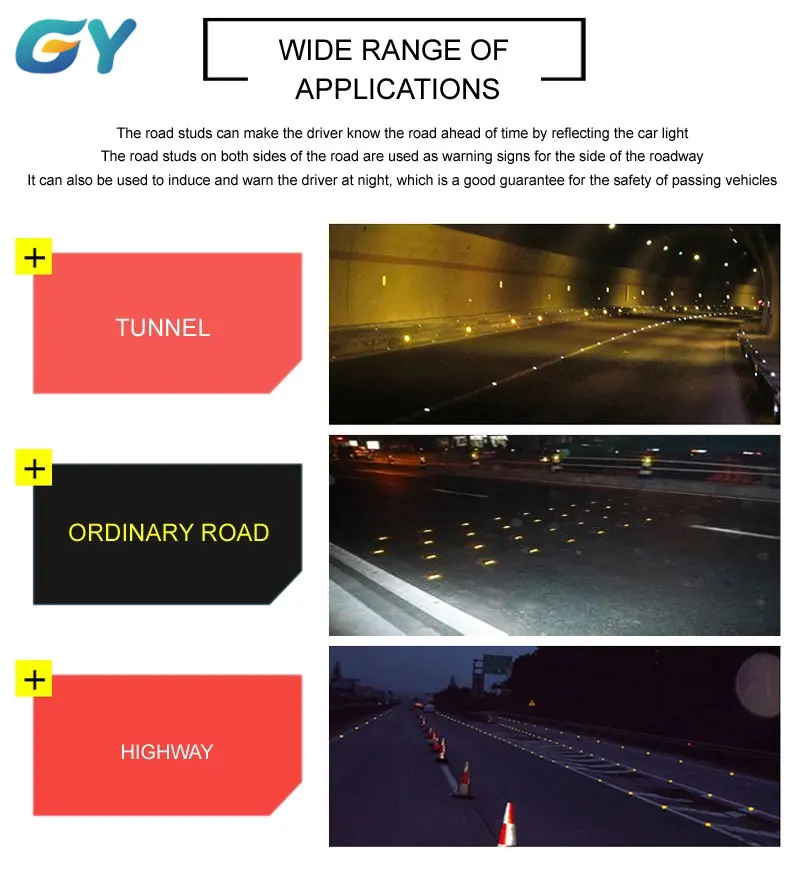 Road Safety Equipment Abs Plastic Road Marker,Traffic Safty Reflective ...