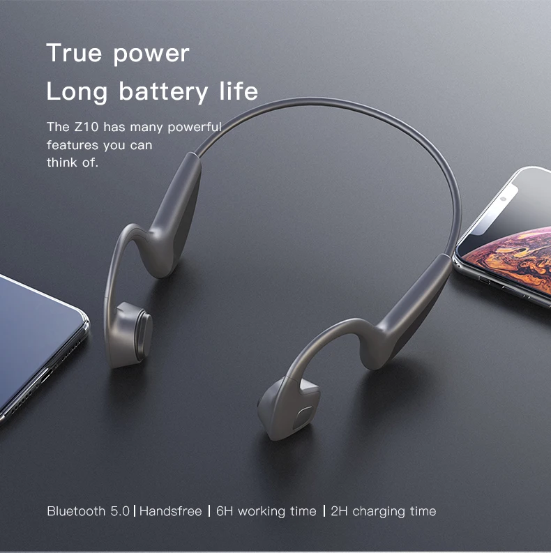 New Wireless Open Ear Bone Conduction Headphone Blue Tooth 5.0 Sport ...