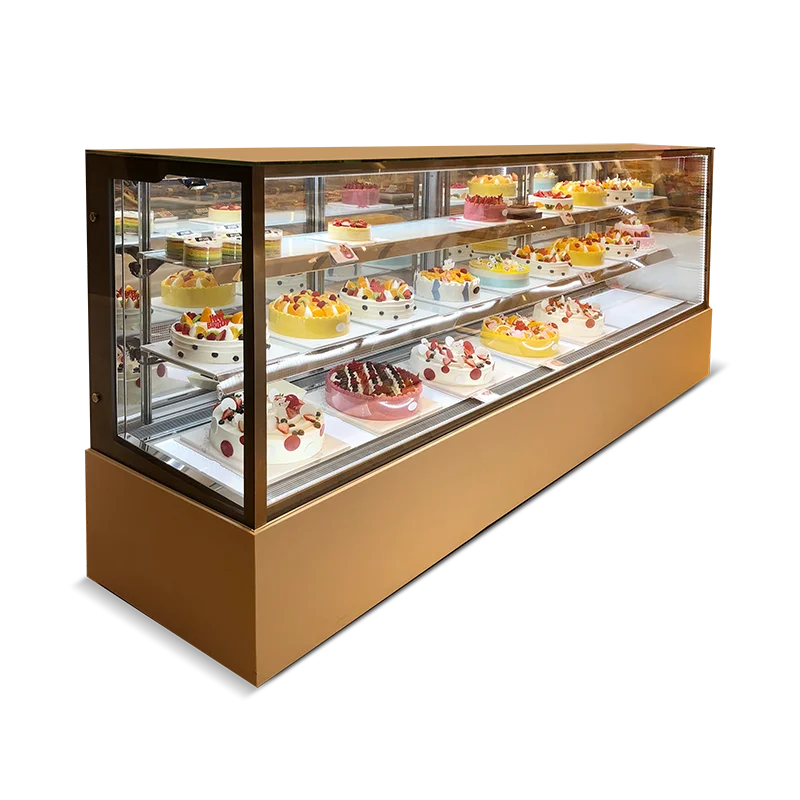Cake Refrigerator Cabinet - Glass Freezer for Desserts