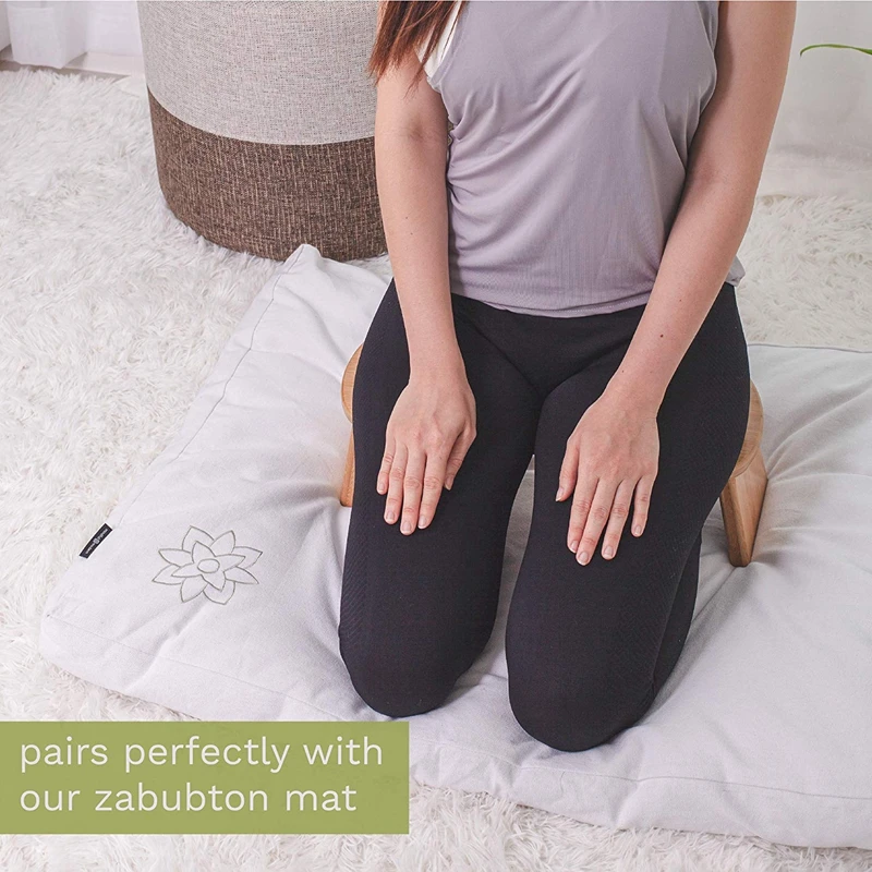 Bamboo Folding Meditation Bench Wooden Seiza Kneeling Stool Bamboo Yoga ...