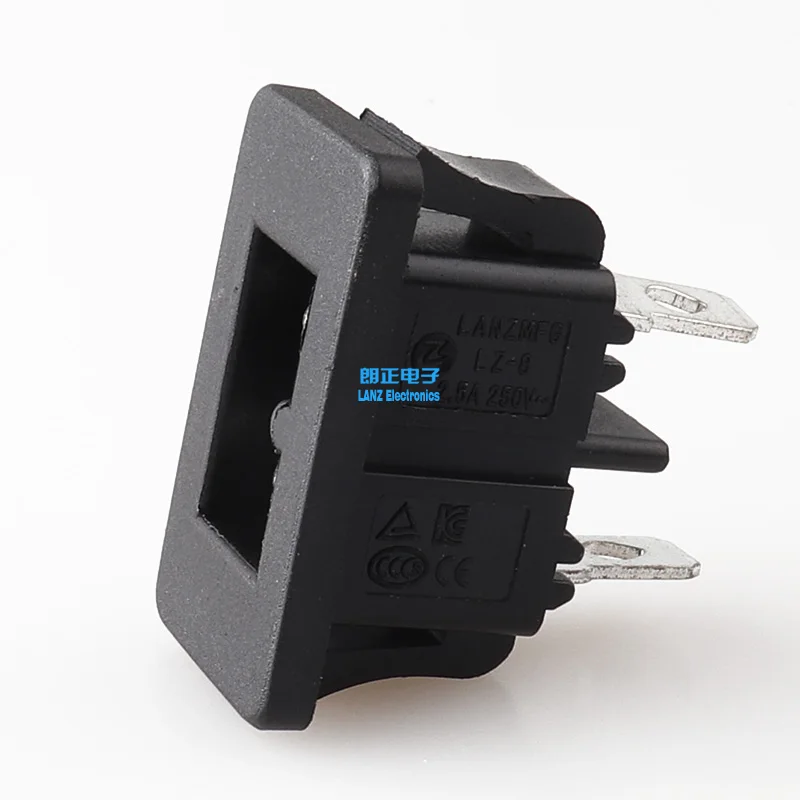 Lz-8-6d Iec 60320 C8 Power Ac Inlet 2pin Socket 250v Inlet Module Plug ...