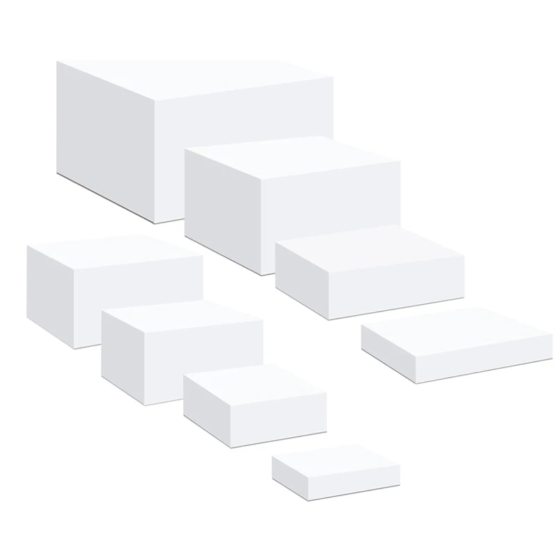 Factory Custom 8Pcs White Acrylic Display Stand for Wedding Party ...