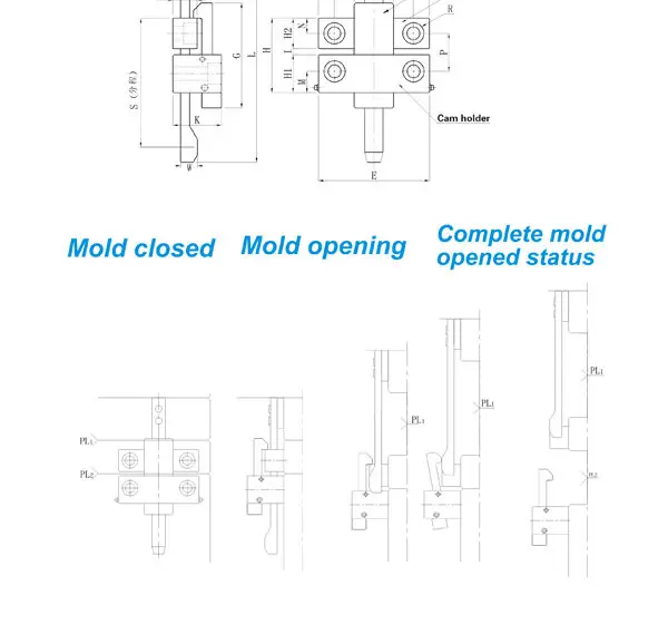 Plastic Injection Mold Parts Slide Bolt Latch Lock - Buy Slide Bolt ...
