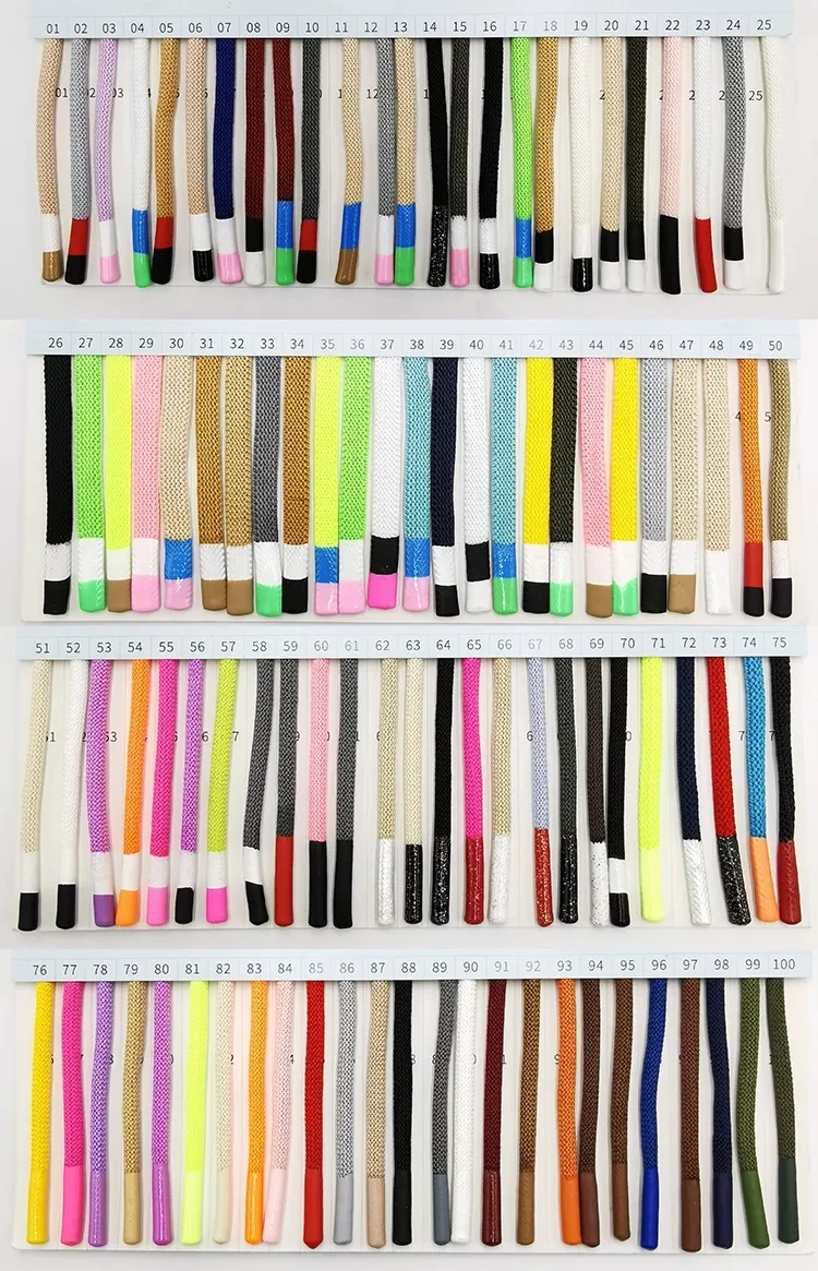 Custom Wholesale Drawstring Cord Colored Round Hoodie Draw String With ...