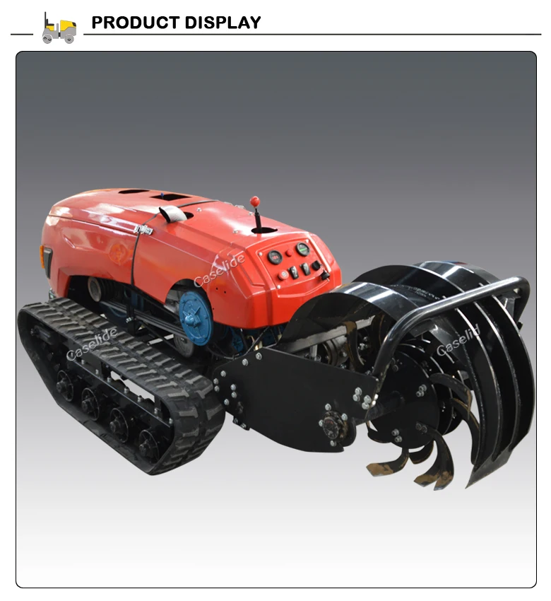 Remote-controlled Agricultural Trencher Trench Digging Machine Tractor ...