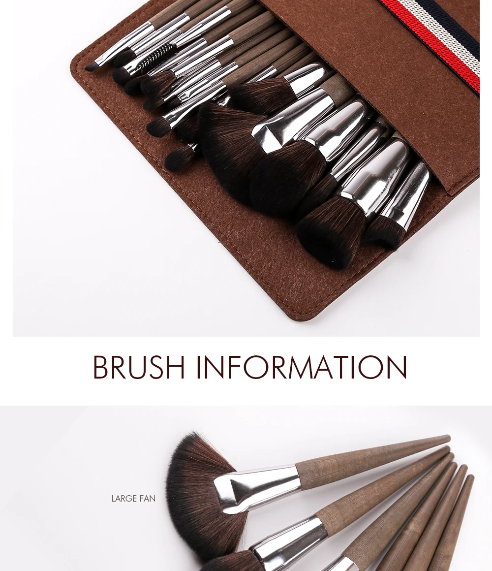 Customs Logo 18pcs Brochas Para Maquillaje Set Brochas Makeup - Buy ...