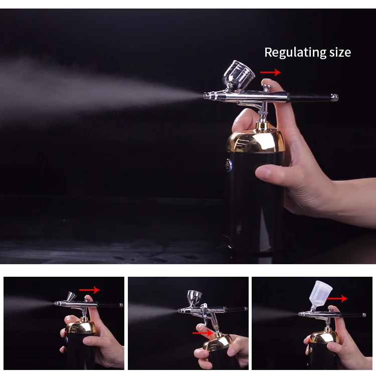 HB08 Barber Airbrush Compressor Barber Brush Aergrafo Para Barbera ...