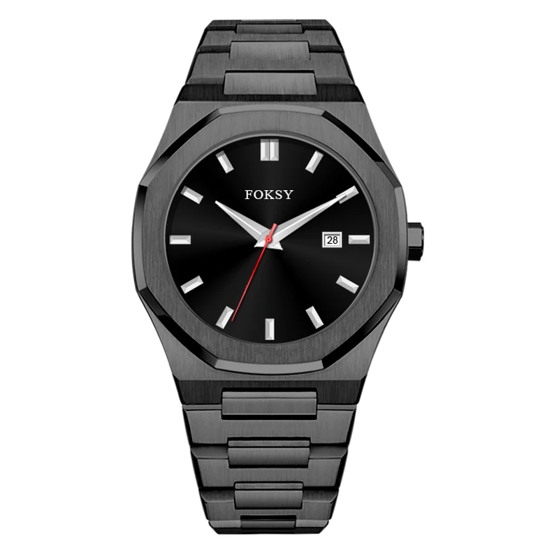 2020 Foksy Own Design Sunray Dial Quartz Custom Logo Wristwatch Couple ...