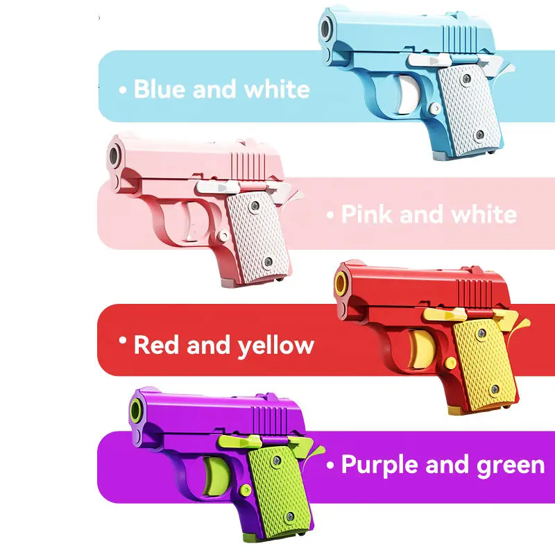Hot Selling 3D Printed Fidget Gun Unisex TikTok Decompression Gravity ...