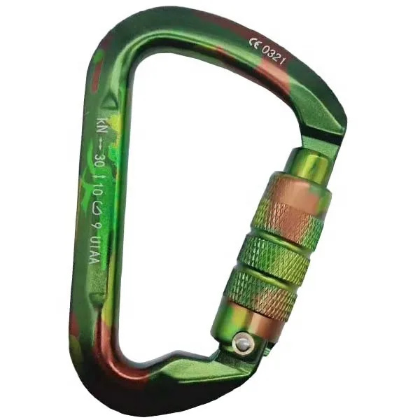 Uiaa Ce0321 Certificate Tri-lock 3t 30kn 7075 Aluminum Climbing ...