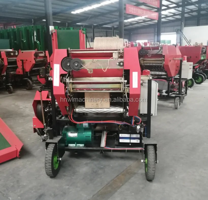 Mini Round Silage Hay Baler Wrapper Machine Agriculture Silage Forage ...