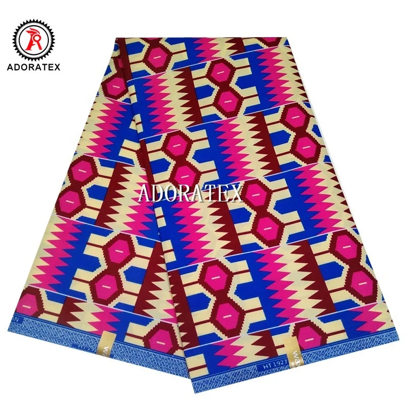 Hot Selling Kente Design Wax Printing Wholesale 100 Polyester African