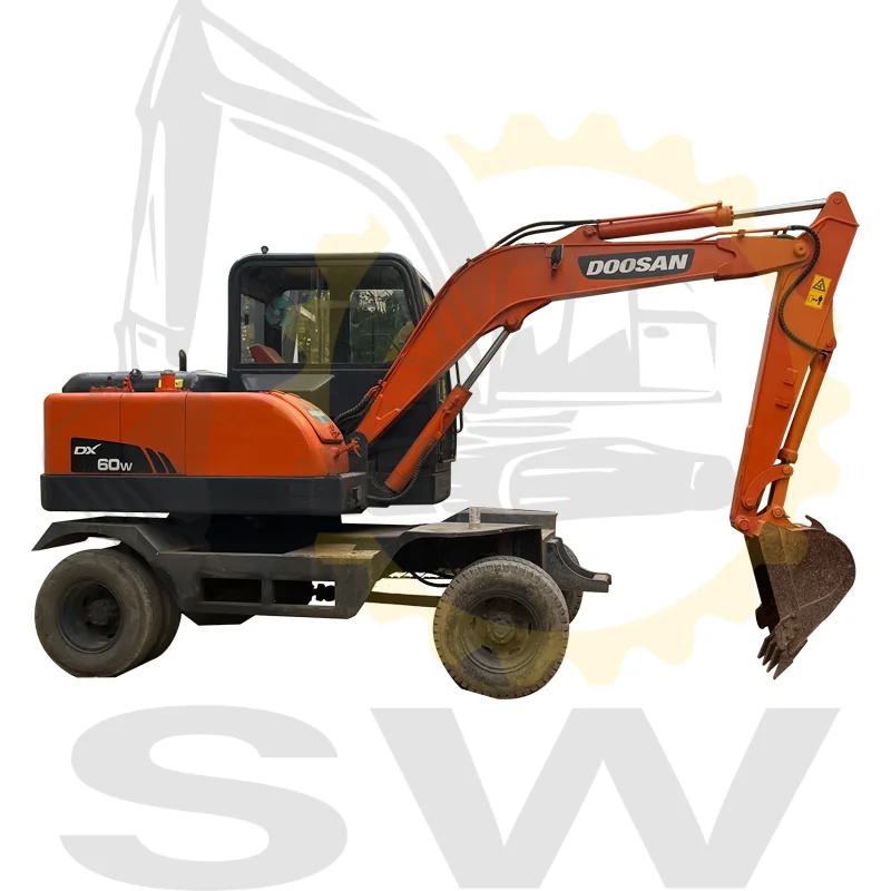 Used Doosan Dx60 Excavator,Doosan Dx60w Dx55w Micro Mini Wheel ...