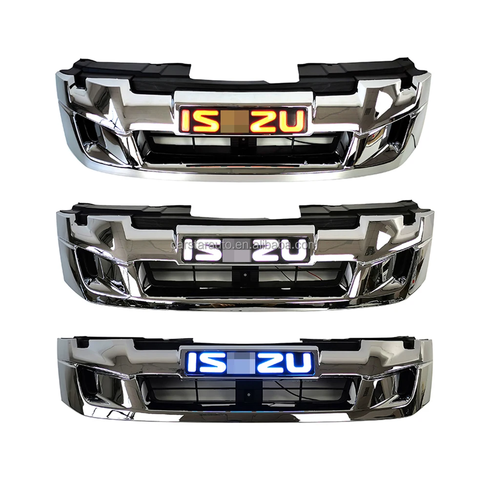 Pièces Auto Pickup Abs Led Couleurs Lumières Chromées Grille Pour Isuzu ...