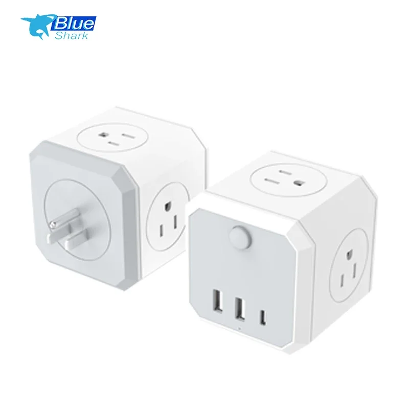 Rubik's Cube USB Travel Power Adapter for UK & EU - OEM | Wholesale
