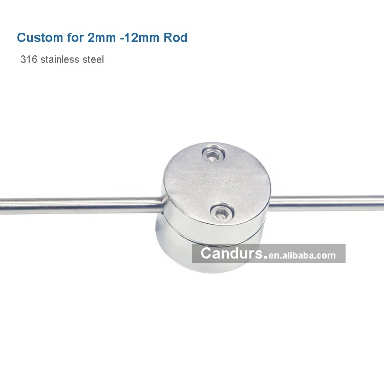 Adjustable 316 Stainless Steel Wire Rope Cable Suspension Clamp