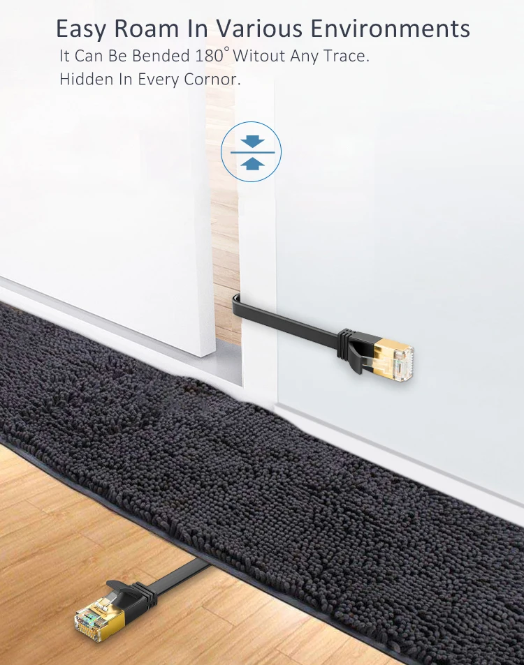 1M 2M 3M 5M Fibre Drop Cable Outdoor Patch Cord Cat 5e 6 6a Ethernet ...