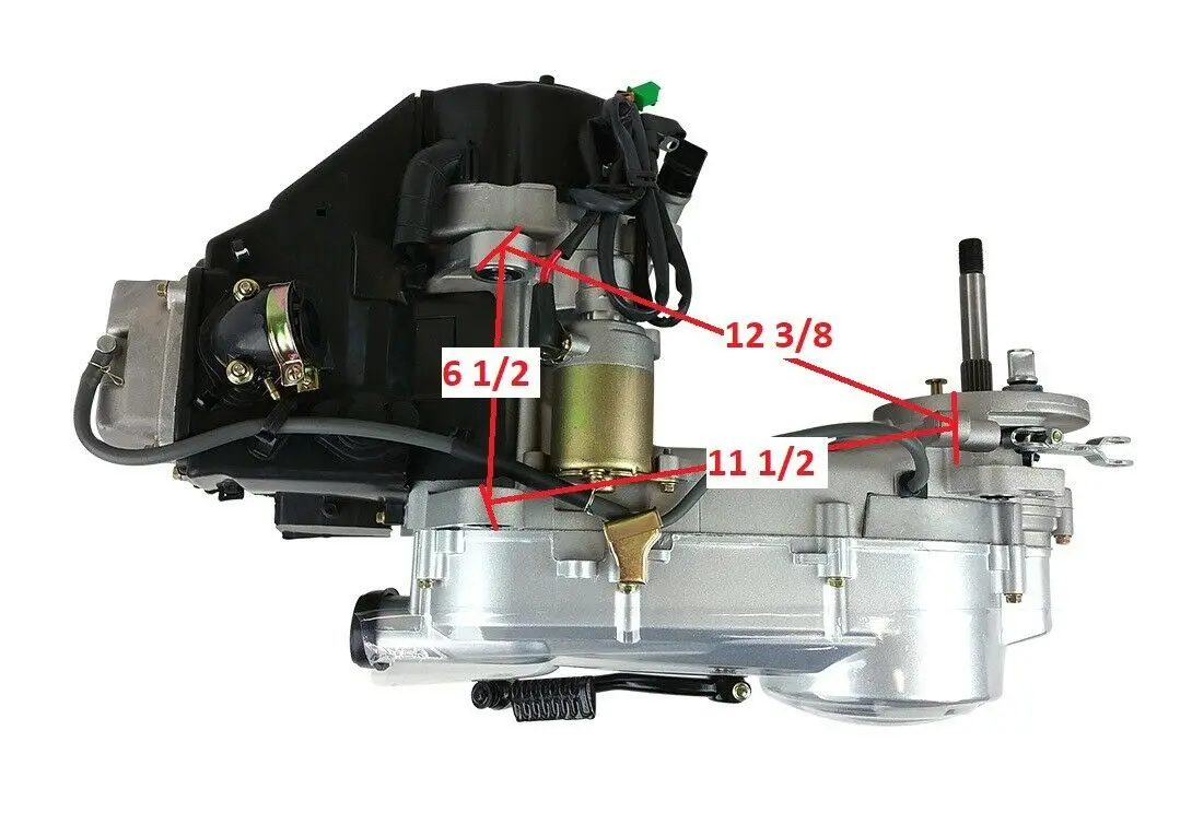 150CC GY6 Scooter Frame & Go Kart Engine Diagrams
