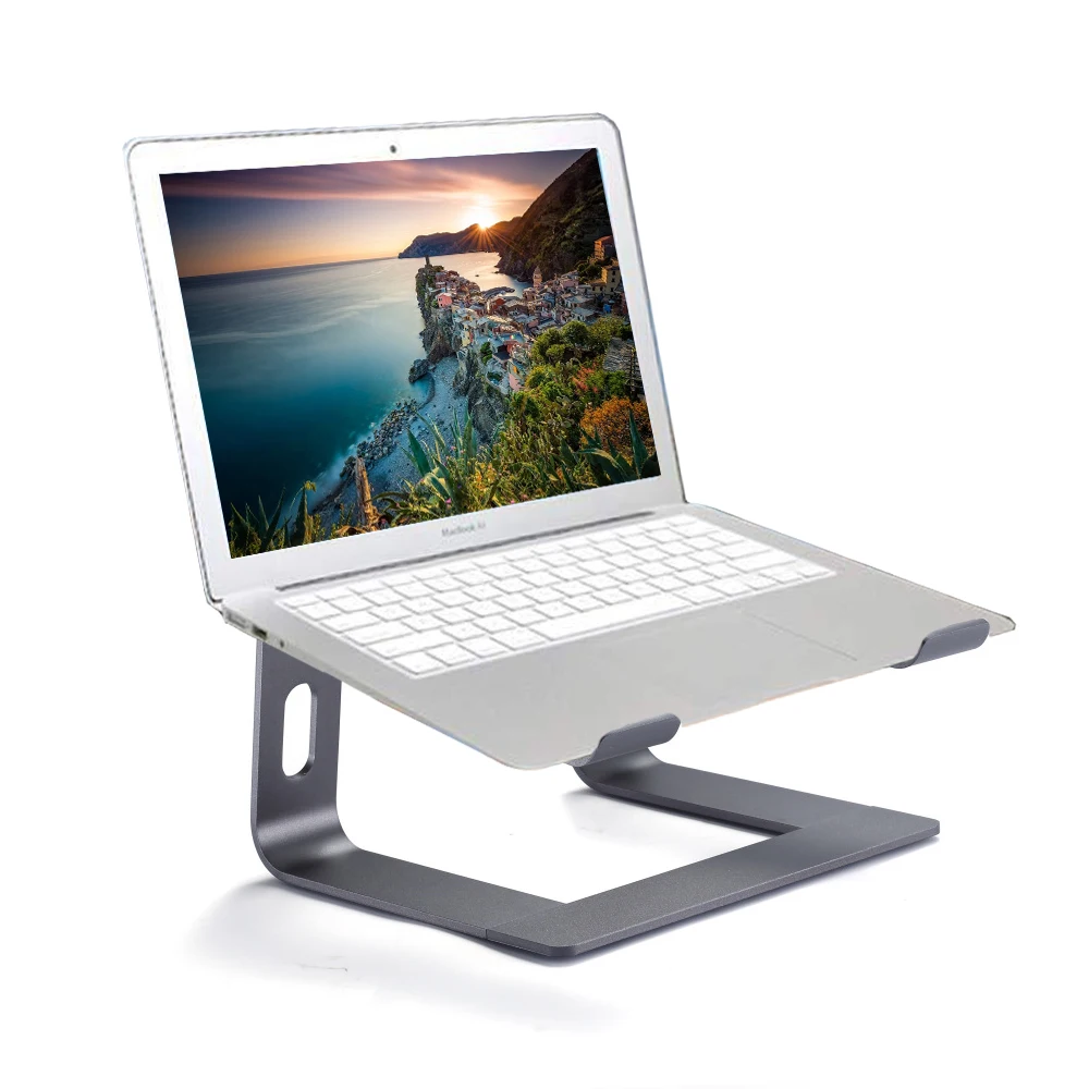 Ergonomic Aluminum Laptop Computer Riser Table Desk Compatible With ...