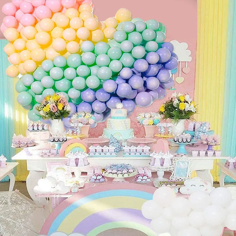 Pastel Balloon Garland Kit Rainbow Balloon Arch Macaron Candy Colored