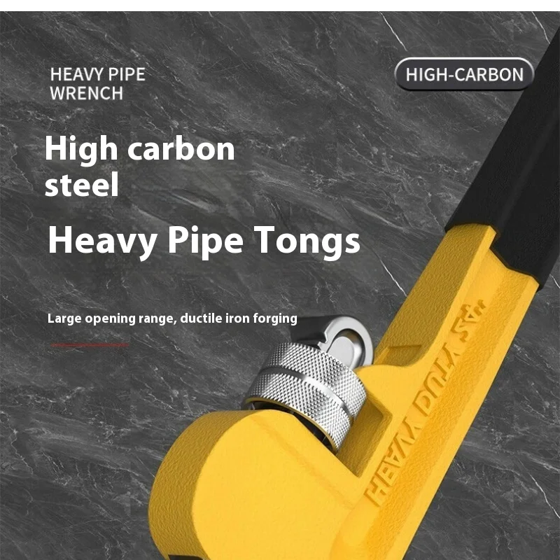 Industrial-Grade Small Pipe Tongs Wrench Carbon Steel Universal Metric ...