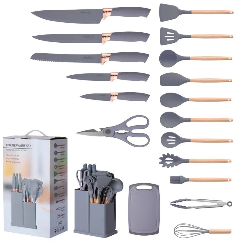 Silicone Kitchenware Set of 19pcs - Durable & Versatile