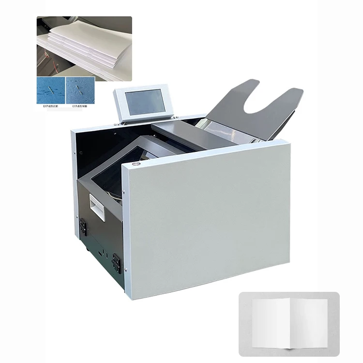 Desktop Flat Spine A3 A4 Booklet Maker Booklet Making Machine Automatic ...