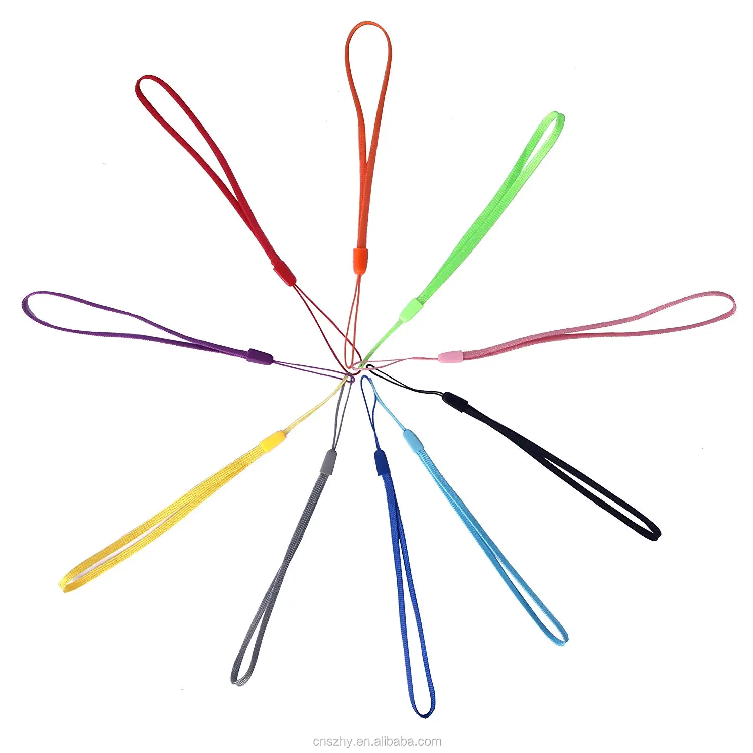 Cheap Price Wholesale Stock Nylon Black Straps Bulk Wrist Lanyards For ...