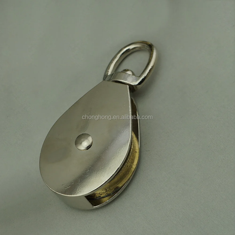 Wire Rope Snatch Block 3/4" Marine Pulley Block Zinc Alloy Single-wheel ...