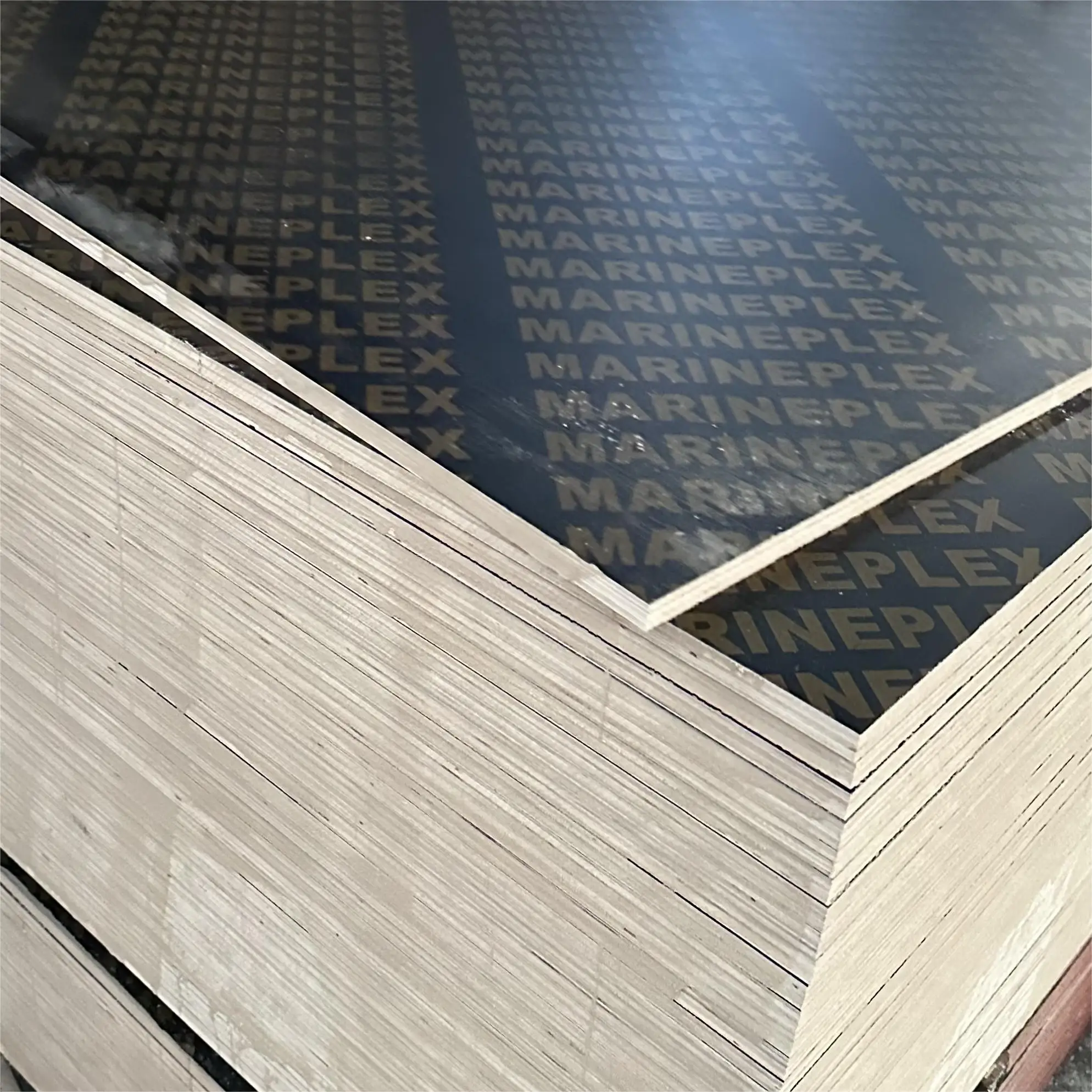 1220 X 2440mm Phenolic Plywood Biz Standard Film Faced Plywood For ...