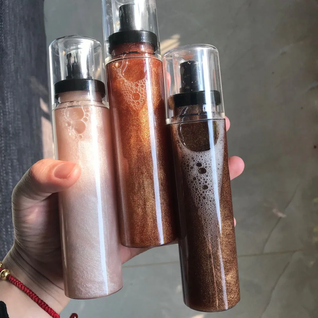 Private Label Body Shimmer Oil No Brand Wholesale Makeup Body Shimmer ...