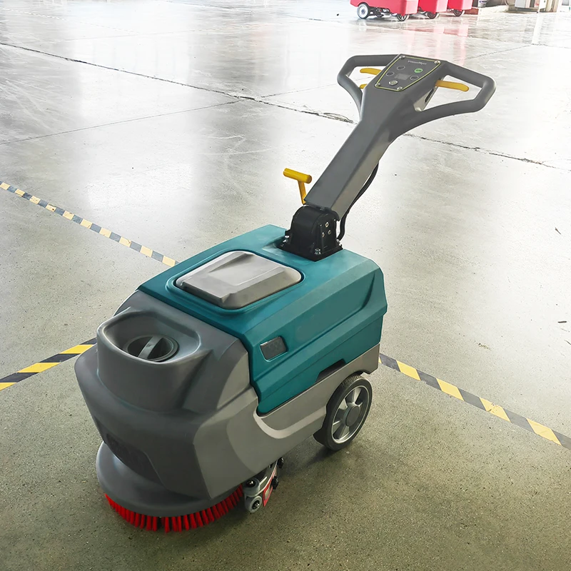 Auto Scrubber Floor Cleaning Machine Small Electric Tile Floor Scrubber ...