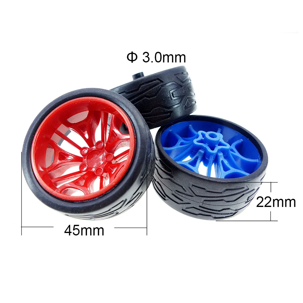 Durable TPR Plastic Wheels for Toy Cars & Remote Control Toys