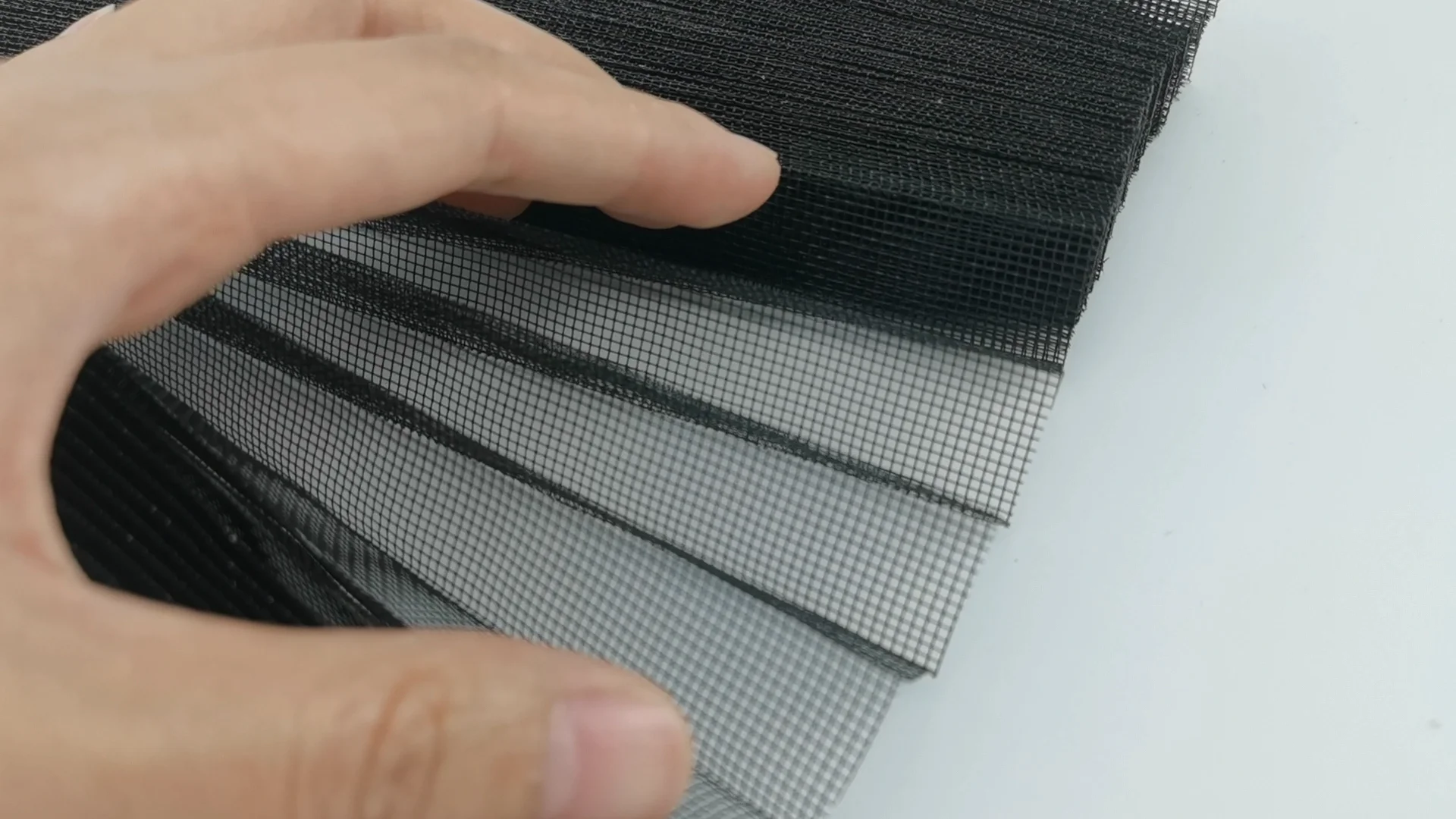 Retractable Folding Sliding Door Screen Pleated Insect Screen Doors Mesh - Buy Sliding Door ...