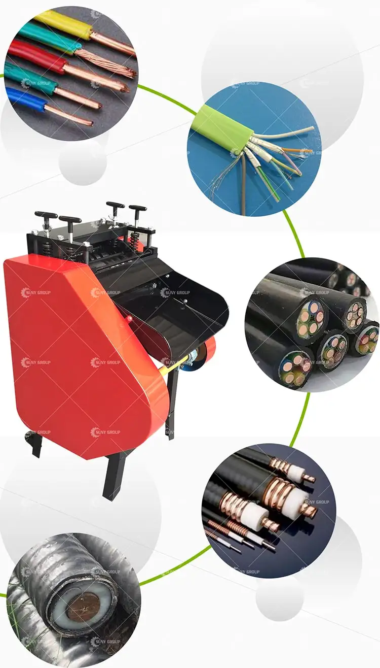 scrap wire stripping machine/copper wire peeling/scrap cable wire ...