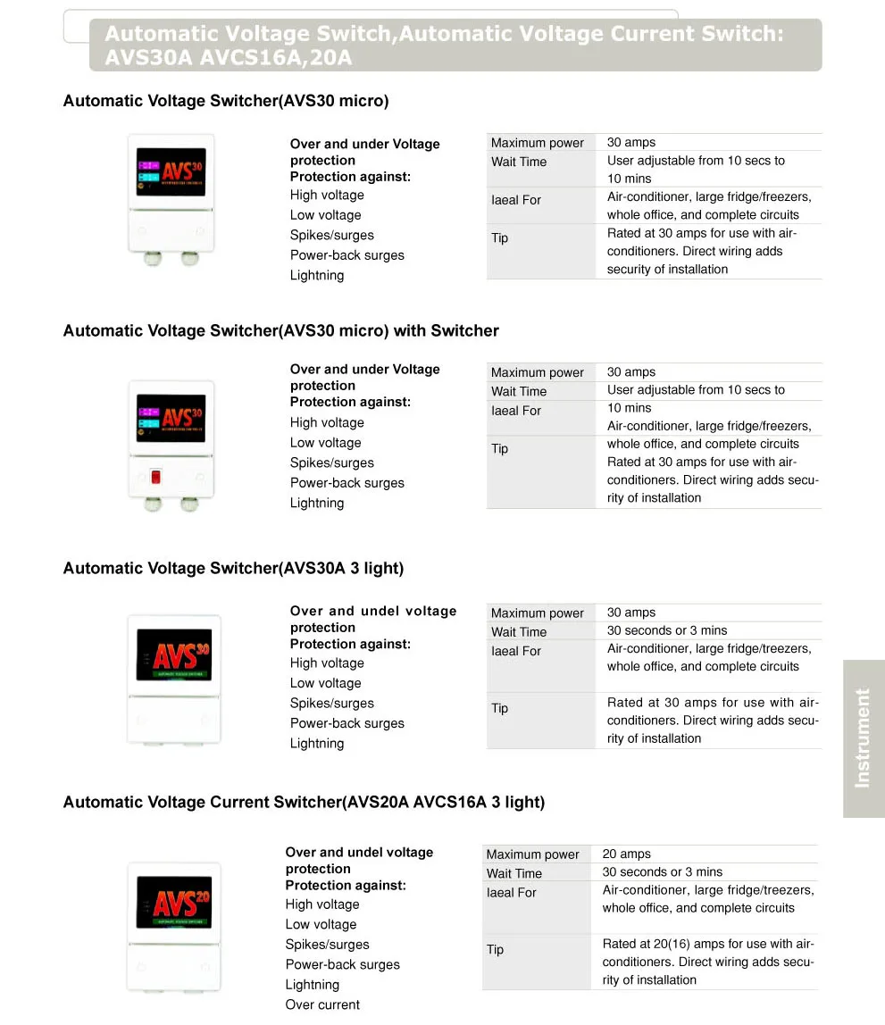 Soncap 자동적인 전압 보호자를 가진 냉장고 감시 전압 스위치 Avs 15a 고전압 스위치 - Buy Avs 전압 스위치 ...