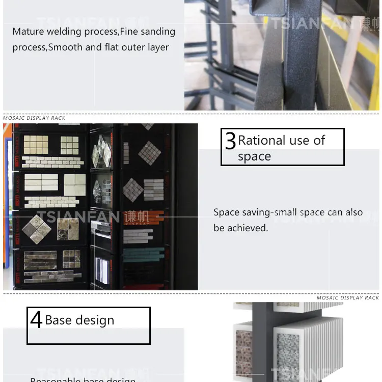 Tsianfan Custom Mosaic Tile Sample Folder Retail Display Stand