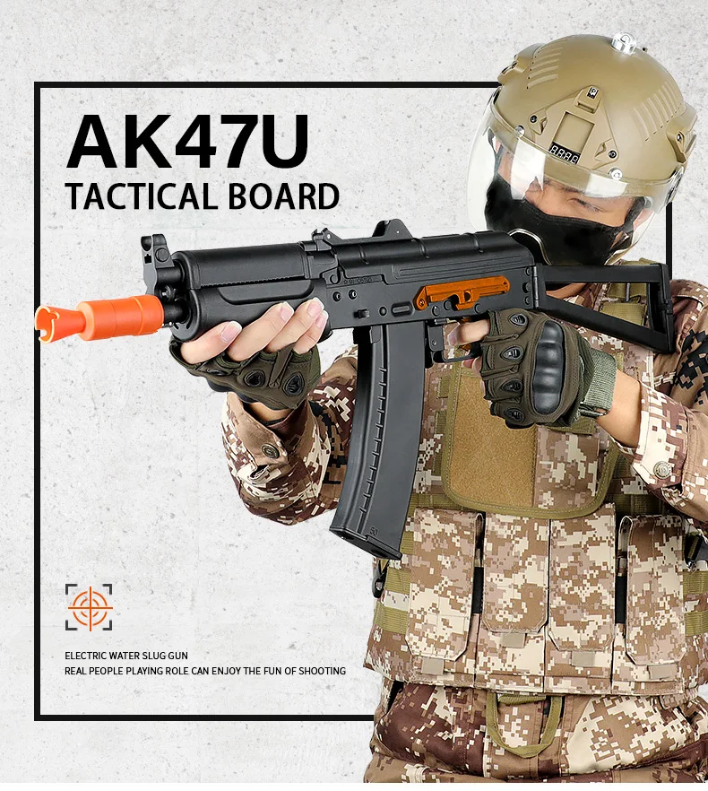 JM J12 AK74U Electric Toy Gun - 250+ FPS for Boys