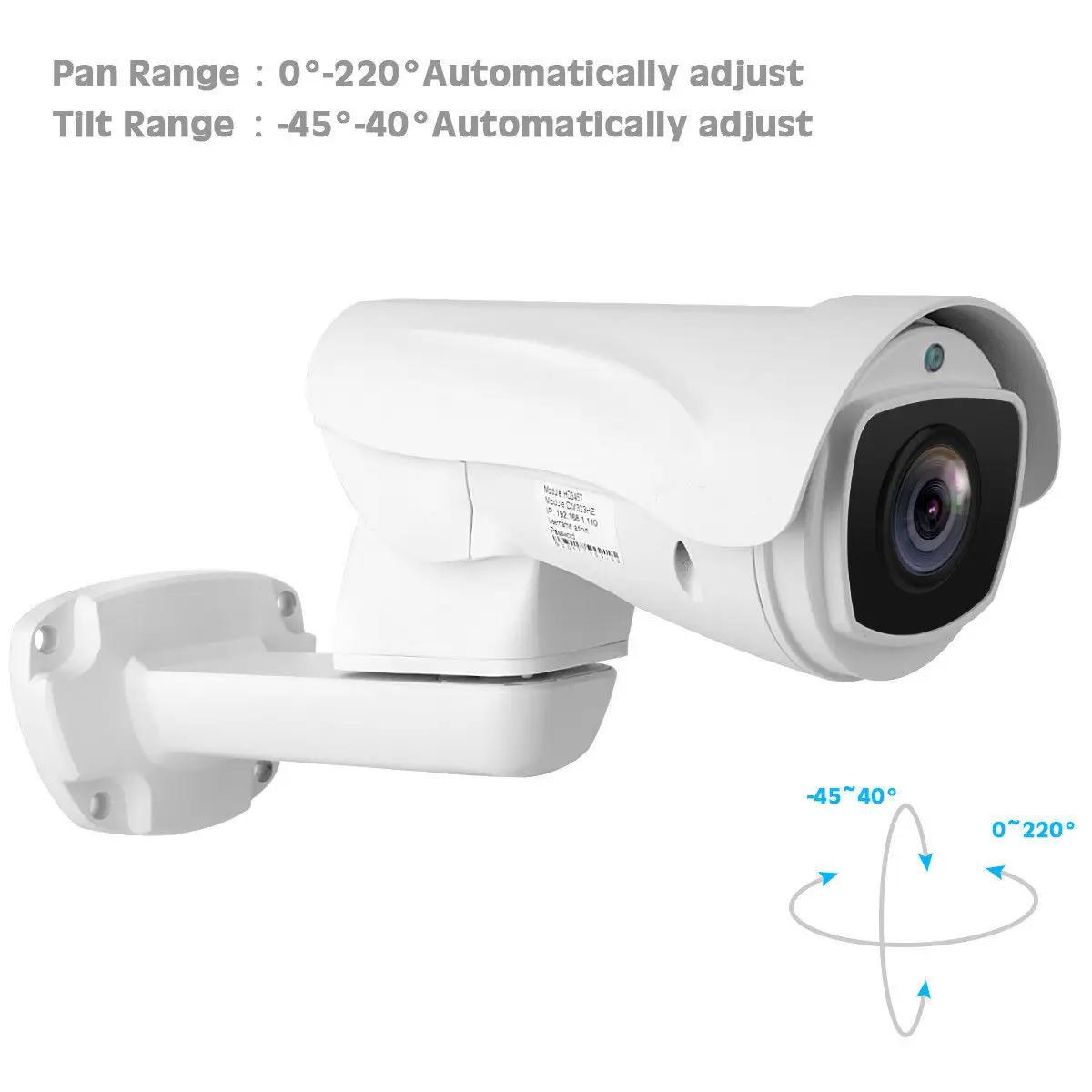 10X Zoom 8MP 4K Bullet PTZ Camera Full Metal Waterproof H.265 POE Outdoor Ip Camera with Laser ...