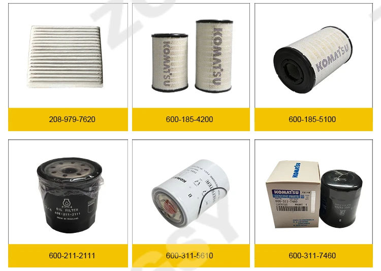 600-319-3750 Fuel Filter Cartridge for Komatsu Excavators