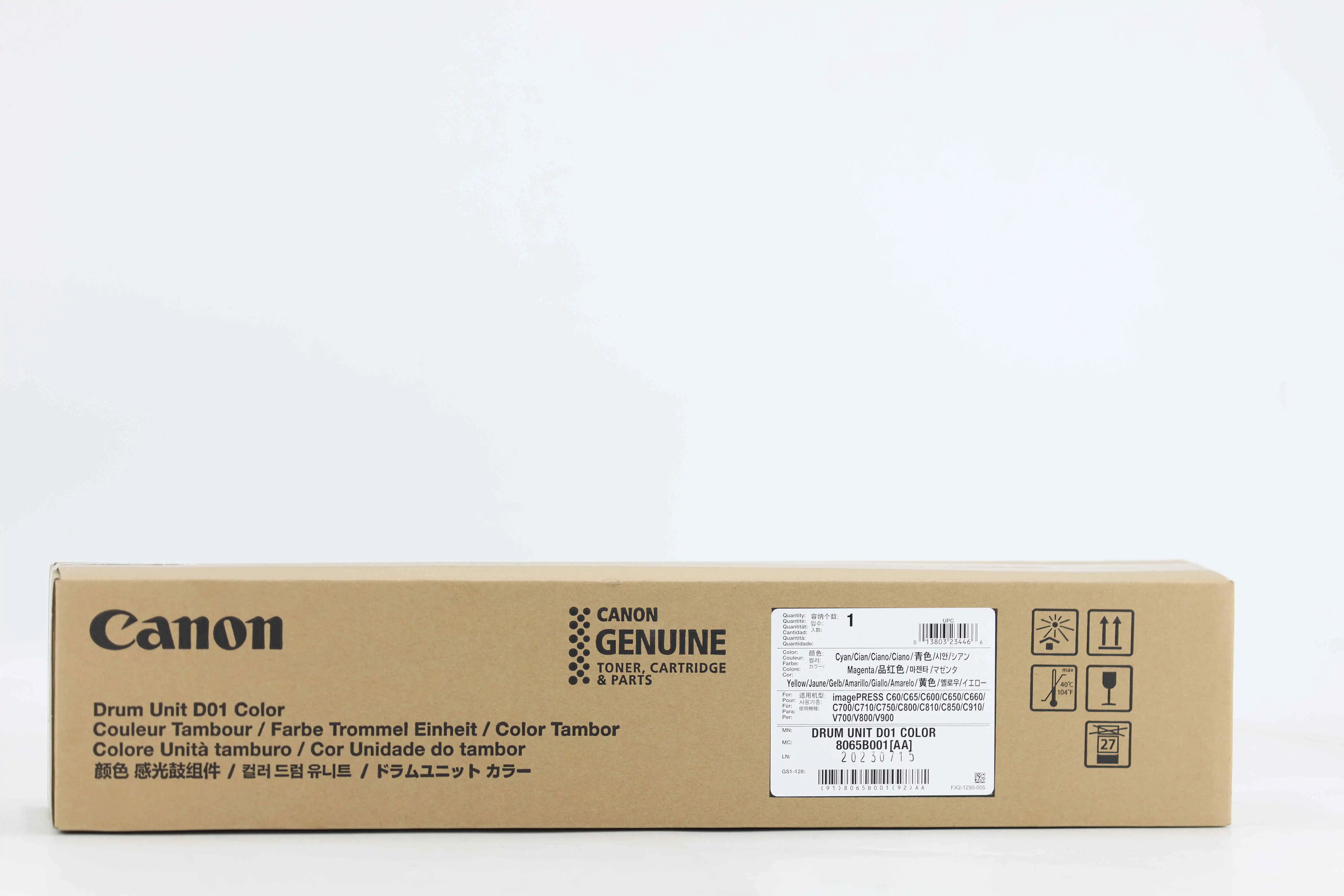 Genuine D01 For Canon Drum Unit D01 Color Black 8065b001 Imagepress C60 ...