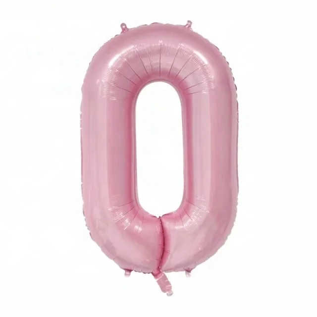 High Quality 40 Inches Metallic Pink Number Foil Balloon Inflatable ...
