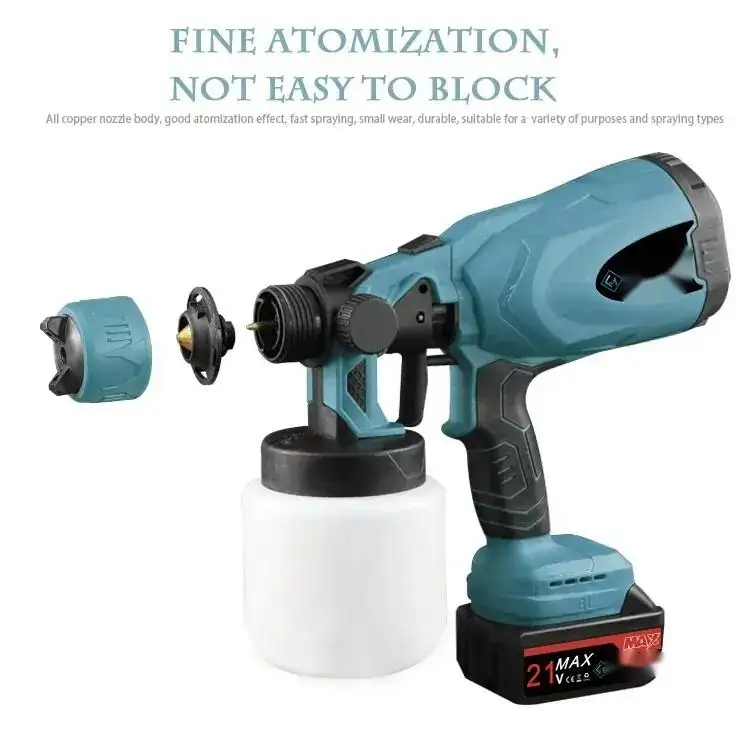 Portable Hand Paint Sprayer Cordless Power Spray Gun Electric Spray Gun ...