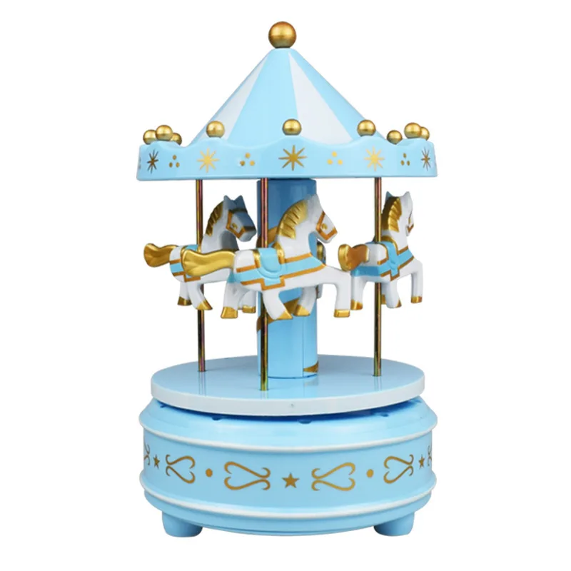 Plastic Merry-go-round Carousel Music Box For Kids Wedding Gift Toy ...